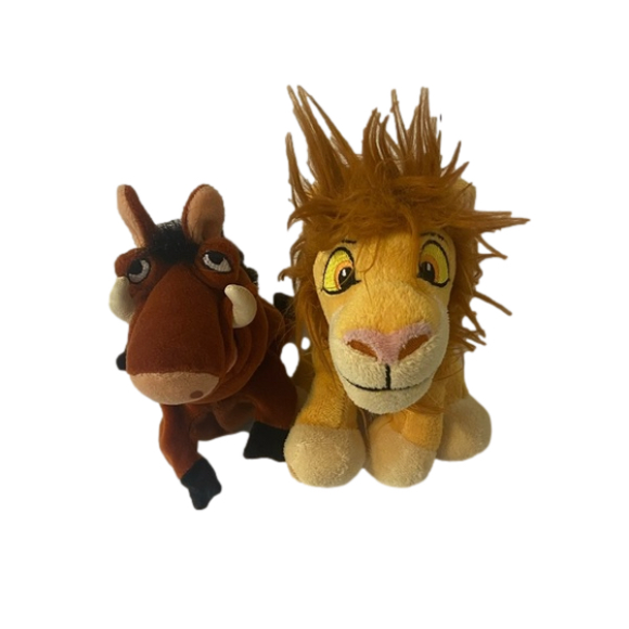Disney | Toys | Disney Lion King Timon Riding Pumba Hasbro Bean Bag ...